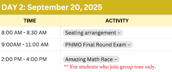 The Philippine International Mathematical Olympiad (PhIMO) - Baxter ...