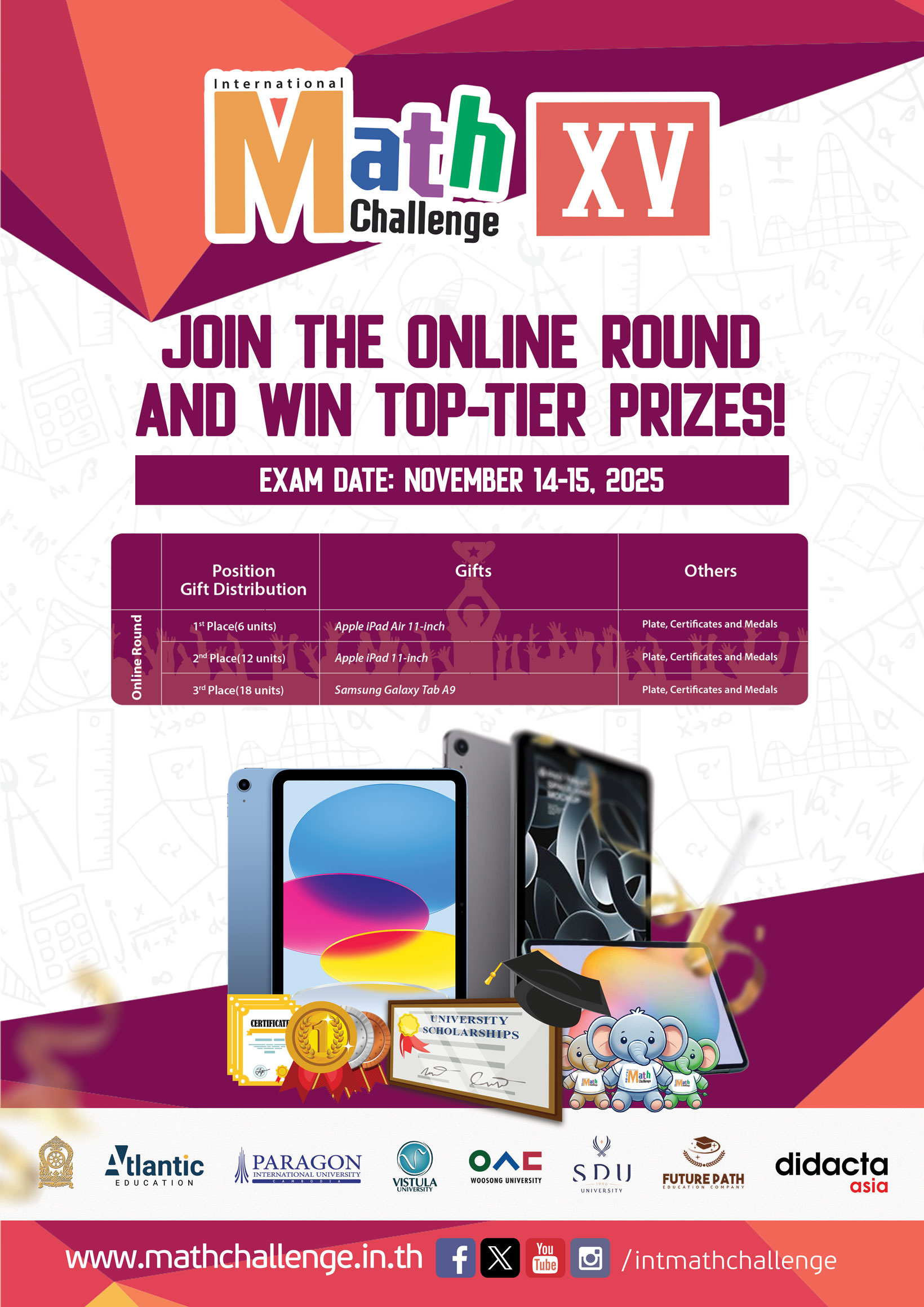 14-11-2025 & 15-11-2025 | International Math Challenge (IMC) - Baxter ...